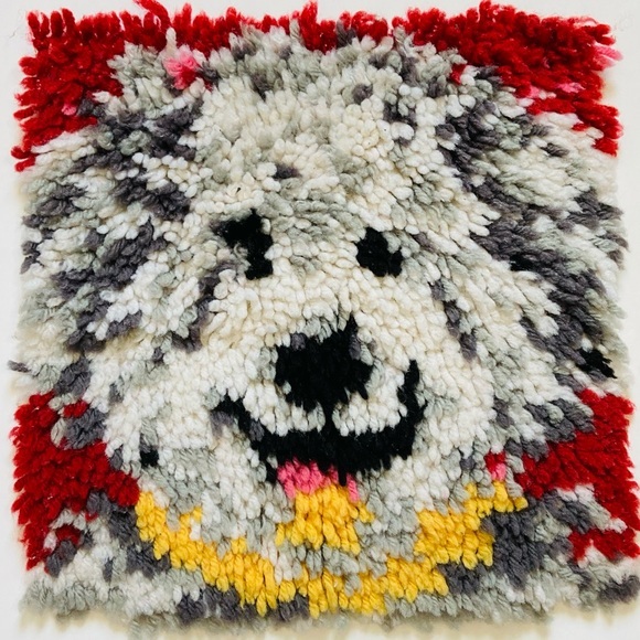 Vintage | Accents | 98 Latchhook Vintage Home Decor Shag Shaggy Old ...